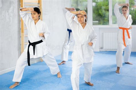 Athletes Have Starting Position And Repeating Sequence Of Punches And