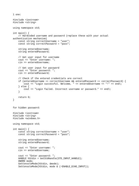 Login Page On Cpp Pdf User Computing Cybercrime