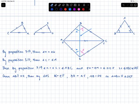 Geometry Side Side Side Theorem Proof Question Mathematics Stack