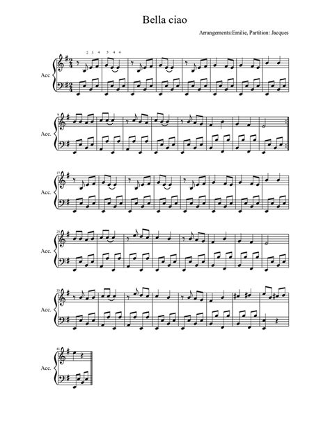 Bella Ciao Piano Tutorial