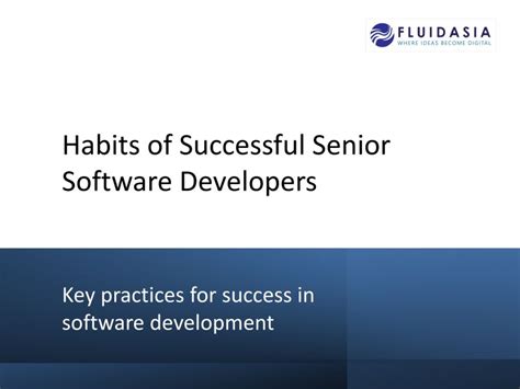 Fluidasia On Linkedin Softwaredevelopment Seniordeveloper Fluidasia Codingsuccess