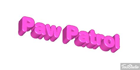 Paw Patrol Cartoon Animated  Logo Designs