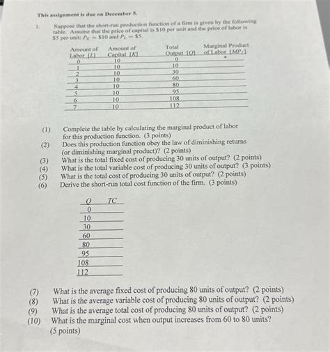 Solved This Assignment Is Due On December 5 1 Suppose That