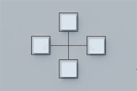 Management And Marketing Scheme Made From Empty Buttons Stock Illustration Illustration Of