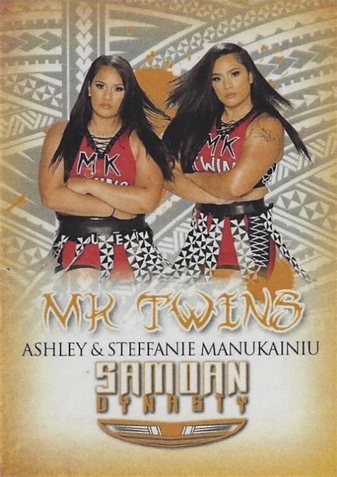 Kagegfx Samoan Dynasty 2020 Ashley And Steffanie Manukainiu Mk Twins Crazy Card Collector®