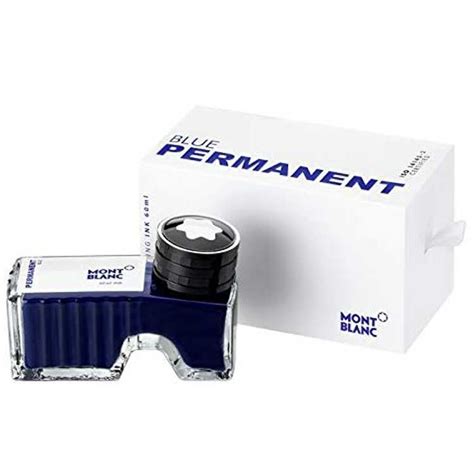 Montblanc 60ml Ink Bottle Permanent Blue The Pen Shop
