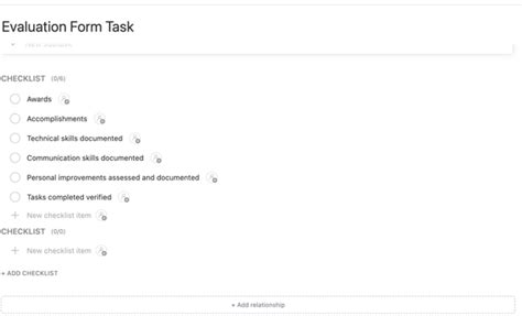 Evaluation Form Task Template By ClickUp