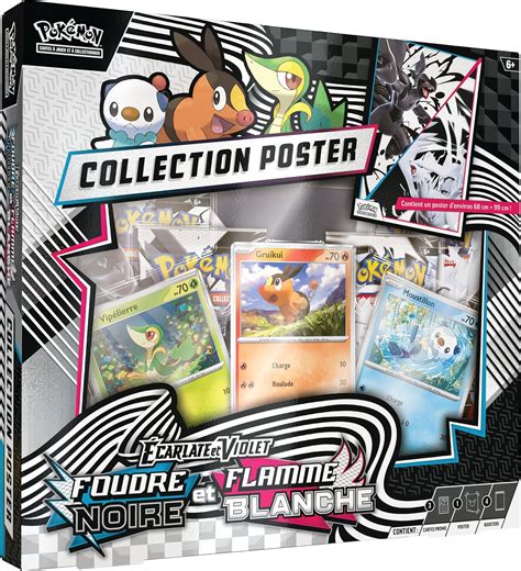 Coffret Pokémon Ev105 Collection Poster Unys Foudre Noire Et Flamme