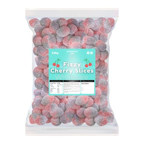 Fizzy Cherry Slices Candycrave 25kg
