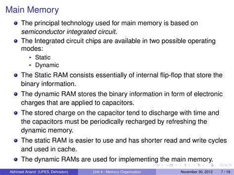 Memory Organization Ppt