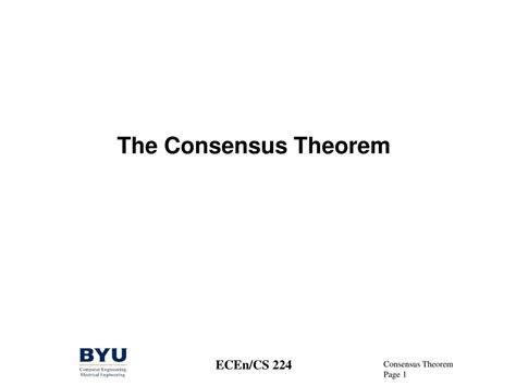 PPT The Consensus Theorem PowerPoint Presentation Free Download ID 3222803