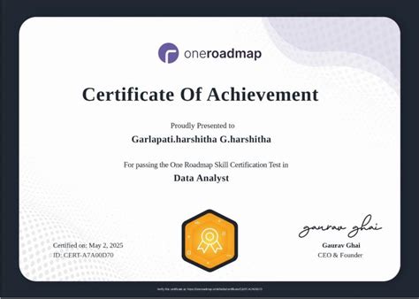 Dataanalytics Certifieddataanalyst Learningjourney Oneroadmap