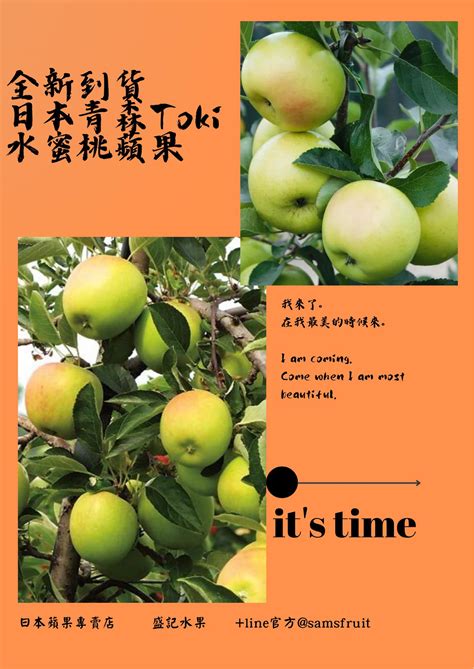 盛記進口水果專賣店 青森toki（トキ）水蜜桃蘋果 我來了 在我最美的時候來 我想要 你記得我的美好
