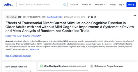 Effects Of Transcranial Direct Current Stimulation On Cognitive Function In Older Adults With