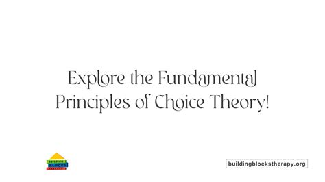 What Is Choice Theory