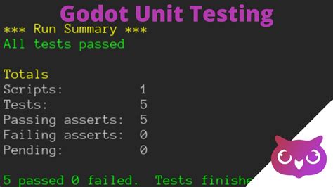Godot Unit Testing Setup And First Test Youtube