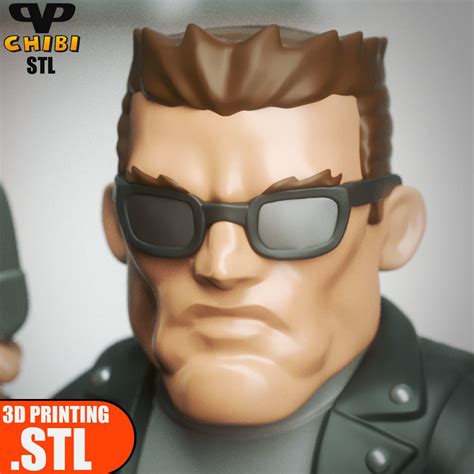 T800 Terminator Chibi Stl For 3d Printing Chibistl 3dxm 3d Model 3d