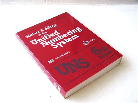 Metals And Alloys In The Unified Numbering System 6th Edition Astm Ds 56 E Sae Hs 1086 Feb 93 Metals And Alloys In The Unified Numbering System 6th Edition Astm Ds 56 E Sae Hs 1086 Feb 93