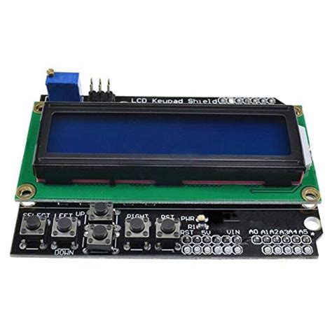 Whizzo 2x1pcs Lcd Keypad Shield Lcd1602 Lcd 1602 Module Display For Arduino Atmeg U2r6 Amazon