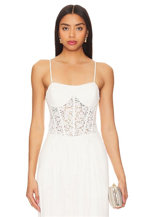 Cami Nyc Jora Bodysuit In White Revolve