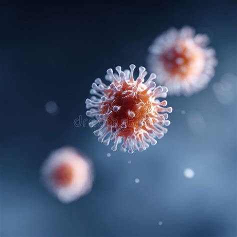 Detailed Microscopic View Of Pathogens Science Medical And Health Related Applications Stock