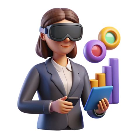 Elegant Minimalist Virtual Reality Business Analytics Data