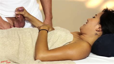Pretty Dusky South East Asian Woman Having Sex On Massage Table Angelina Chung