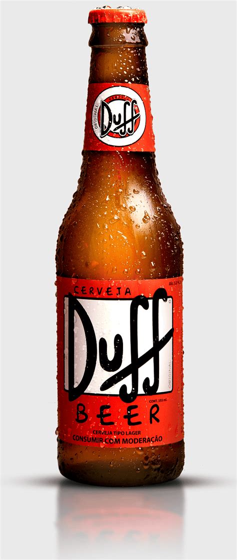 Duff Beer Bottle Homer Simpson Beer Simpsons Alcoholic Drink