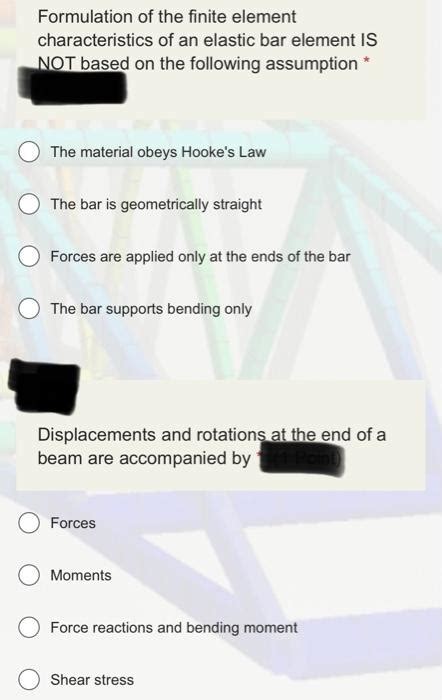 Solved Formulation Of The Finite Element Characteristics Of Chegg