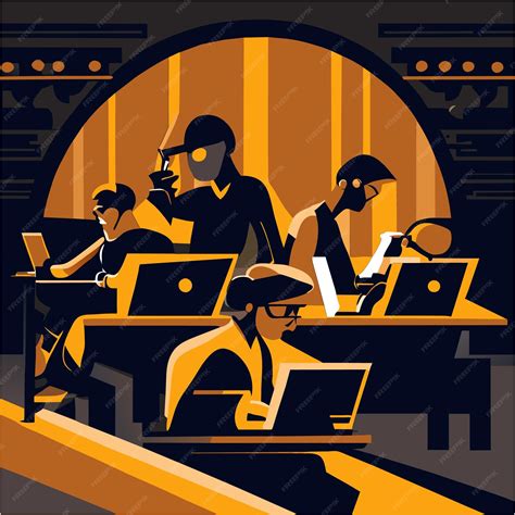 Premium Vector Embracing Utopia Effortless Collaboration In A