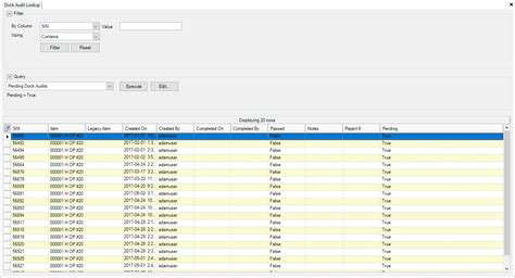 Dock Audit Lookup — Shopedge Erp Documentation 1 0 Documentation