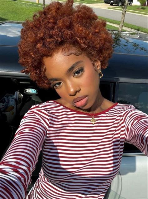 Pin By Crackcancer On 👩🏾‍🦰gingerhair Ginger Hair Color Short Natural Hair Styles Short Dyed Hair