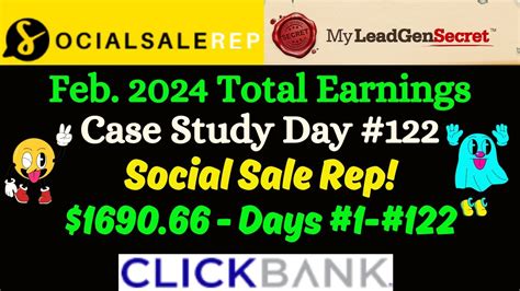My Lead Gen Secret Clickbank Case Study Feb 2024 Earnings Youtube