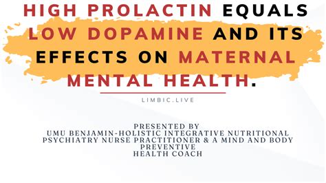 High Prolactin Equals Low Dopamine And Its Effects On Maternal Mental