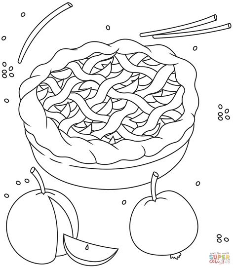 Pie Coloring Pages