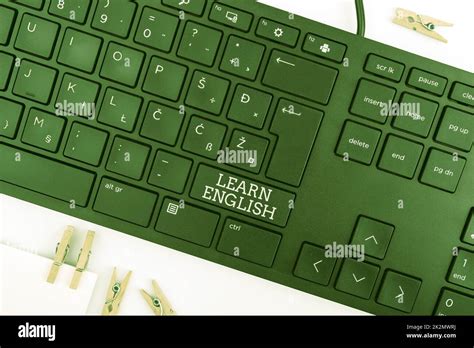 Hand Writing Sign Learn English Business Approach Universal Language Easy Communication And