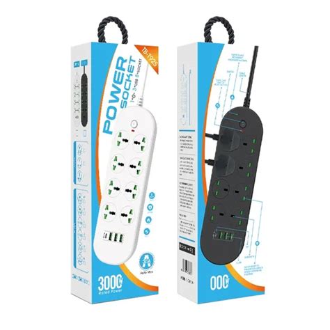 110v 265v 3000w Smart Plug Mobile Surge Protector Electrical Switch And