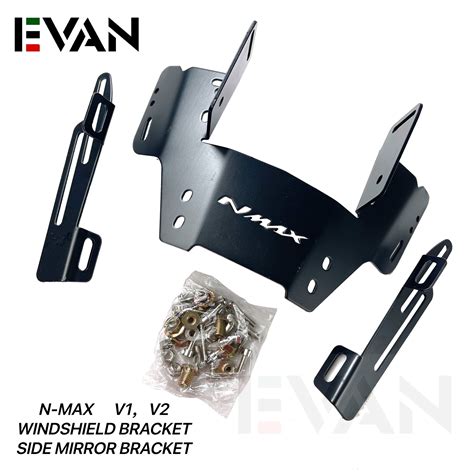 Nmax 155 V1 V2 Side Mirror Bracket Windshield Bracket With Bolt Can Adjust New Iteam Shopee