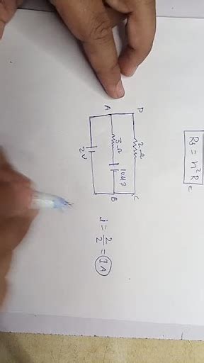 Charge Stored On The Capacitor Of Capacitance 10μf Connected In The Circu
