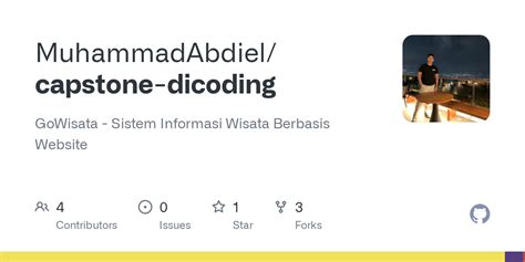 Github Muhammadabdielcapstone Dicoding Gowisata Sistem Informasi Wisata Berbasis Website