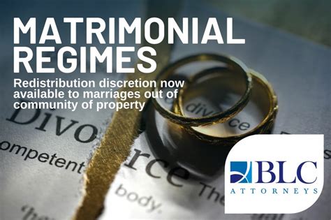Redistribution Discretion Now Available To Marriages Out Of Community Of Property With The