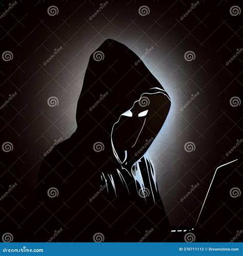 Hacker Ghost Cybercriminal Stock Illustration