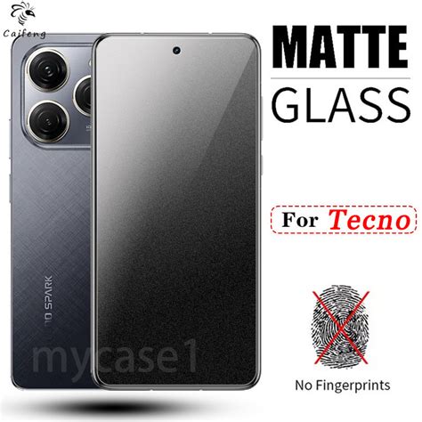 Matte Tempered Glass Screen Protector For Tecno Spark 20 10 10c 9 9t