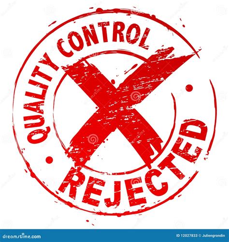 Quality Control Rejected Stock Vector Illustration Of Check 12027833