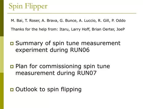 Ppt Spin Flipper Powerpoint Presentation Free Download Id 6940781