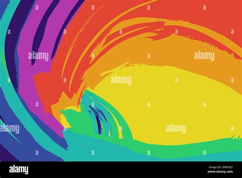 An Abstract Rainbow Background Vector Illustration Stock Vector Image