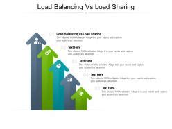Load Balancing Vs Load Sharing Ppt Powerpoint Presentation Outline Visual Aids Cpb PowerPoint