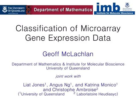 ppt classification of microarray gene expression data powerpoint presentation id 6875375