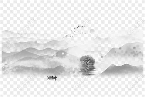 잉크 풍경 Png 일러스트 무료 다운로드 Lovepik