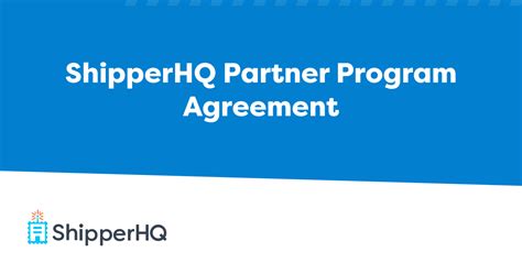 Partner Program Agreement Shipperhq